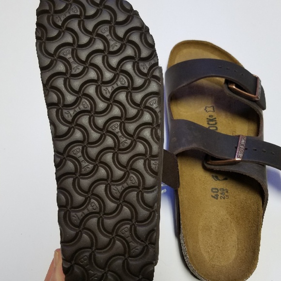 Birkenstock | Shoes | New Birkenstock Arizona Habana Leather Sandals 4 ...